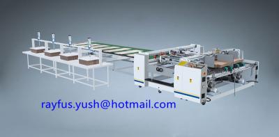 China Two Piece Automatic Carton Folding Gluing Machine Aa Or Ab Sheet Servo Control for sale