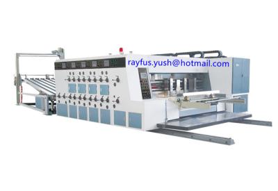 China Corrugated Carton Flexo Printing Machine Stacking Lead Edge Feeding Economic Model for sale