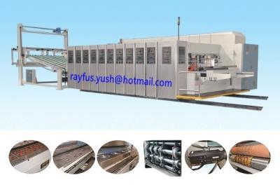 China High Speed Flexo Printer Slotter Die Cutter Stacker Vacuum Transmission Ir Uv Drying for sale