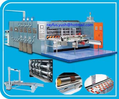 China 1 ~ 5 Colors Printing Die Cutting Machine For Cardboard / Flexo Printer Slotter Machine for sale