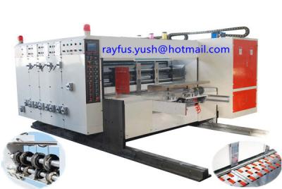 China High Speed Flexo Printing Machine For Corrugated Carton Lead Edge Feeding for sale