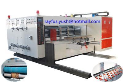 China Multicolor Flexo Printer Slotter Die Cutter / Flexo Folder Gluer Machine for sale