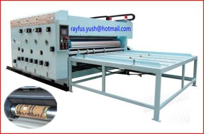 China Auto Print 4 Colour Machine Flexo Printing Die Cutting Semi Auto Chain Feeding for sale
