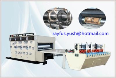 China High Efficiency Flexo Printer Slotter Die Cutter Three Four Colour Printing for sale