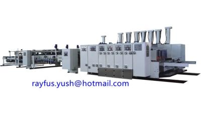 China Auto Flexo Printer Slotter Die Cutter / Flexographic Box Printing Machine for sale