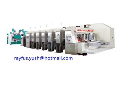 China Ffg Box Making Flexo Printer Slotter Die Cutter Folding Gluing Strapping Inline for sale