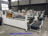 China Semi Auto Carton Folding And Gluing Machine Corrugated Box Making Easy Operation for sale