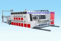 China Flexo Printing Slotting Machine Die Cutting Stacking Carton Box Manufacturing for sale