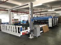 China Flexo Printing Slotting Machine Die Cutting Stacking Carton Box Manufacturing for sale