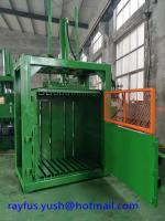 China Mobile Mini Cardboard Baler Machine / Single Cylinder Portable Cardboard Baler for sale