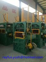 China Mobile Mini Cardboard Baler Machine / Single Cylinder Portable Cardboard Baler for sale