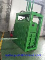 China Single Cylinder Cardboard Baler Machine / Industrial Vertical Cardboard Baler for sale