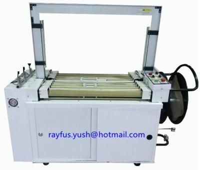 China Inline Box Erector Machine / Manual Semi Automatic Box Strapping Machine for sale