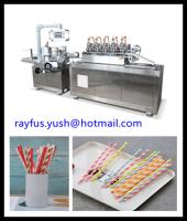 China Single Straw Packaging Machine For Paper or Plastic High Efficiency Auto Counting for sale