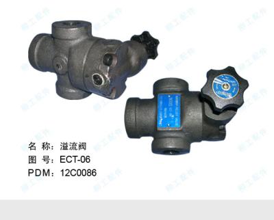 China Liugong ZL30E Wheel Loader Hydraulic Relief Valve 12C0086 ECT-06 120mm for sale