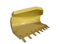 China 22D0017X0 2.5m2 Wheel Loader Grapple Bucket Construction Machine Attachments for sale