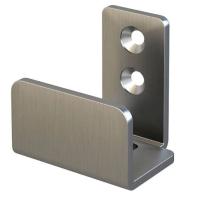 China Custom Door Barricade Steel Metal Bracket Black Powder Coated U Shaped for sale