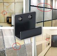 China Custom Door Barricade Steel Metal Bracket Black Powder Coated U Shaped for sale