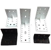 China Black L Shaped Steel Brackets For Beams Stainless Steel Hardware Stamping Parts for sale