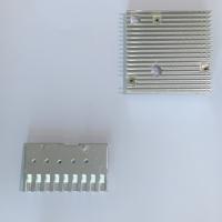 China ZINC PLATED Custom Anodized Aluminum Extrusion Heat Sink for CNC Milling Enclosure for sale