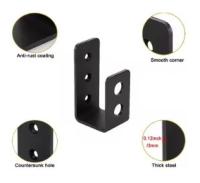 China Custom Metal U Bracket Hardware Parts U Shaped Metal Door Brackets for Welding Process for sale