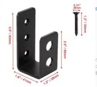 China Custom Metal U Bracket Hardware Parts U Shaped Metal Door Brackets for Welding Process for sale