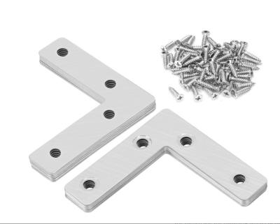 China Zinc Coating OEM Metal Steel L Shape Furniture Joint Shelf Support Corner Brace Bracket for sale
