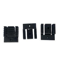 China Precision Round Extruded Aluminum Heatsink Tube Black Powder Coating for sale