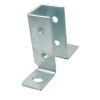 China U Shape Galvanized Post 2x4 Metal Brackets For Strut Channel Beam for sale