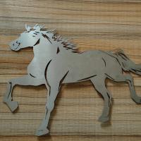 China Aluminum CNC Laser Cutting Products Metal Birds Black Powder Coated Garden Art Animal for sale
