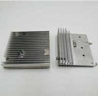 China Custom Zinc Plated Cast LED Aluminum Heatsink Radiator With Copper Heat Pipe for sale