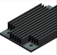 China Custom Zinc Plated Cast LED Aluminum Heatsink Radiator With Copper Heat Pipe for sale