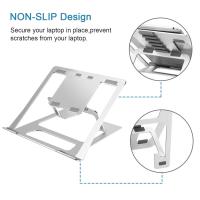 China Grey Anodizing Angle Adjustable Notebook Folding Stand For Improved PC Performance for sale