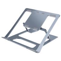 China Grey Anodizing Angle Adjustable Notebook Folding Stand For Improved PC Performance for sale