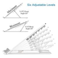 China Grey Anodizing Angle Adjustable Notebook Folding Stand For Improved PC Performance for sale