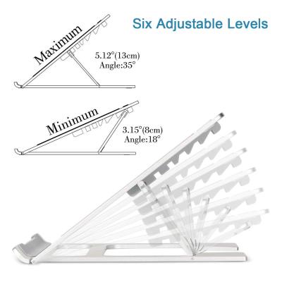 China Grey Anodizing Angle Adjustable Notebook Folding Stand For Improved PC Performance for sale