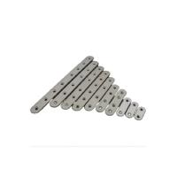 China Metal Stamping Parts I Shape Adjustable Wall Shelf Bracket Furniture Hardware Connector for sale