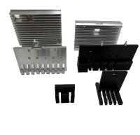 China OEM Aluminum Profile Manufacturer Electronics Aluminium Heat Sink Customized Black Anodized  CNC Machined Heat Sink for sale