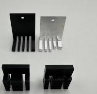 China OEM Aluminum Profile Manufacturer Electronics Aluminium Heat Sink Customized Black Anodized  CNC Machined Heat Sink for sale