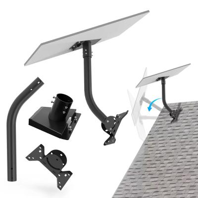 China Starlink Gen3 Mounting Kit - Silver Package Roof Mount Metal Triangular Base Tube Connector for sale