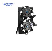 China High-Performance 94VB-8C607CF Dual Radiator Electric Fan Assembly for Ford Transit Euro 3, designed to provide enhanced cooling efficiency. for sale