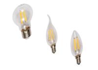 China 6W E27 Dimmable LED Tear Drop Shape Filament 2700K-6500K Glass High Efficiency for sale