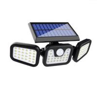 China Solar Wall Light with Motion Sensor for Yard Garden with 4 Adjust angle Heads for sale