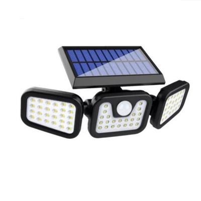 China Solar Wall Light with Motion Sensor for Yard Garden with 4 Adjust angle Heads for sale
