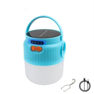 China Type C Super Fast Charge 20w Camping Light Solar Rechargeable 4 Gears for sale