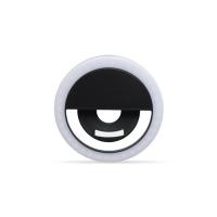 China Cri70 Selfie Led Ring Light Photographic Beauty Flash Clip On Phone Portable Battery Operated for sale