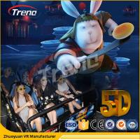 China Safety Theme Park Roller Coasters 5D Cinema Simulator With Hydraulic System for sale