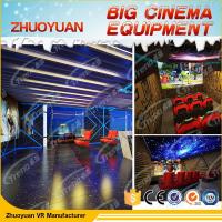 China Roller Coaster 7D Cinema Simulator With Lighting / Wind / Fog Special Effects for sale