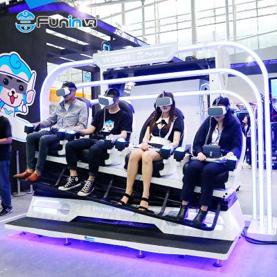 China 4 Seats 9D VR Cinema For Theme Park Indoor Virtual Reality Machine for sale