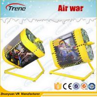 China Amusement Park 720 Degree Yellow VR Flight Simulator With HTC Glasses 220 Volt for sale